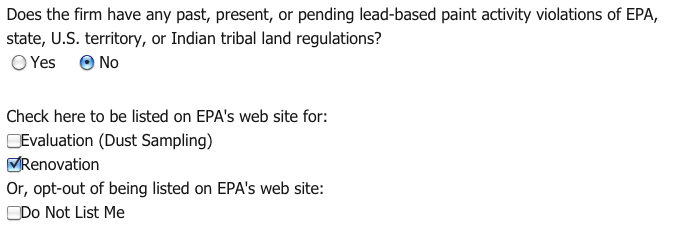 Instructions for Processing the EPA Firm Application Online – EPA Lead ...